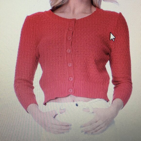 ye mak | Sweaters | Ladies Cropped Button Sweater | Poshmark